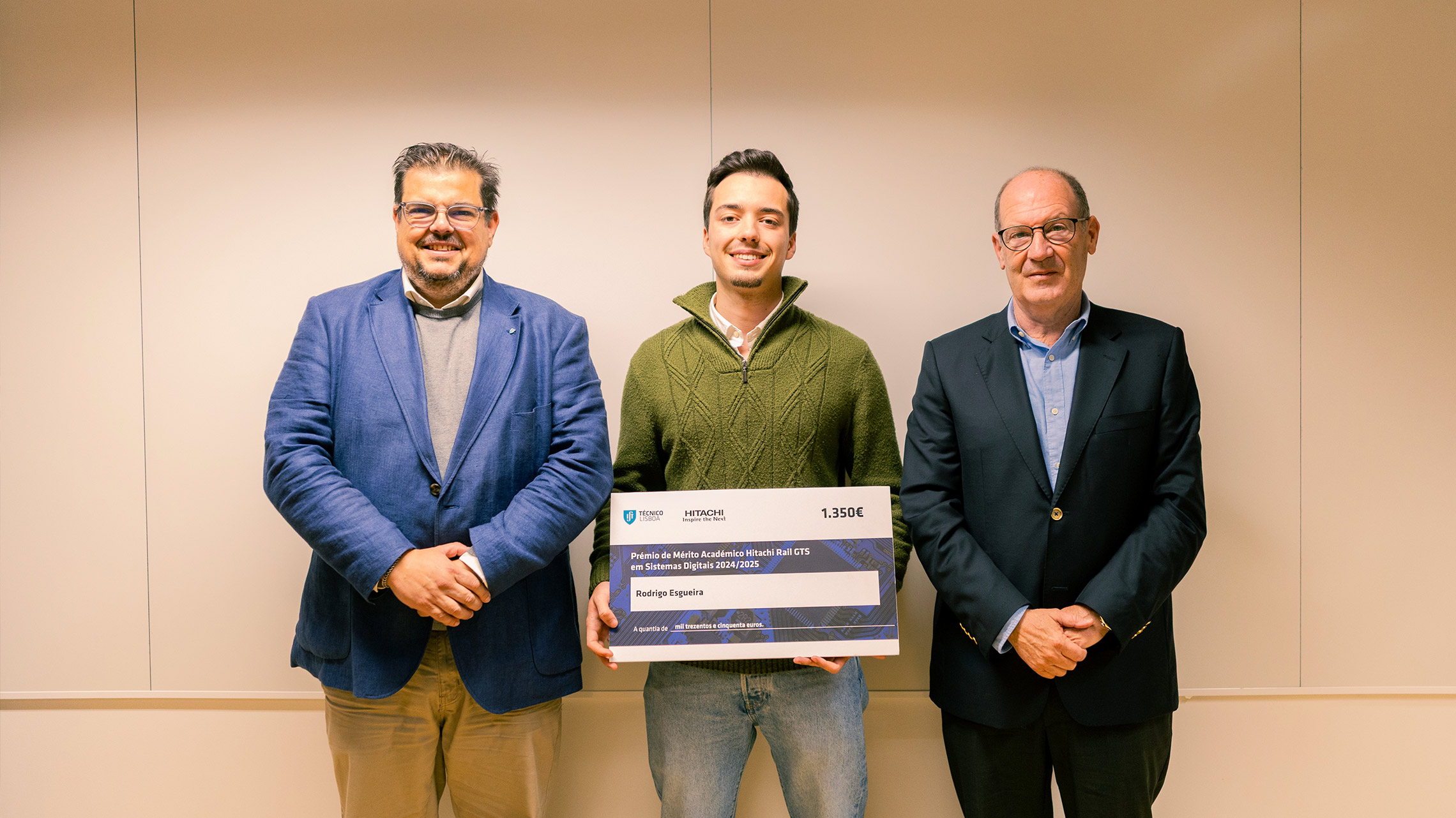 Hitachi Rail GTS reconhece estudante do Técnico com Prémio de Mérito ...